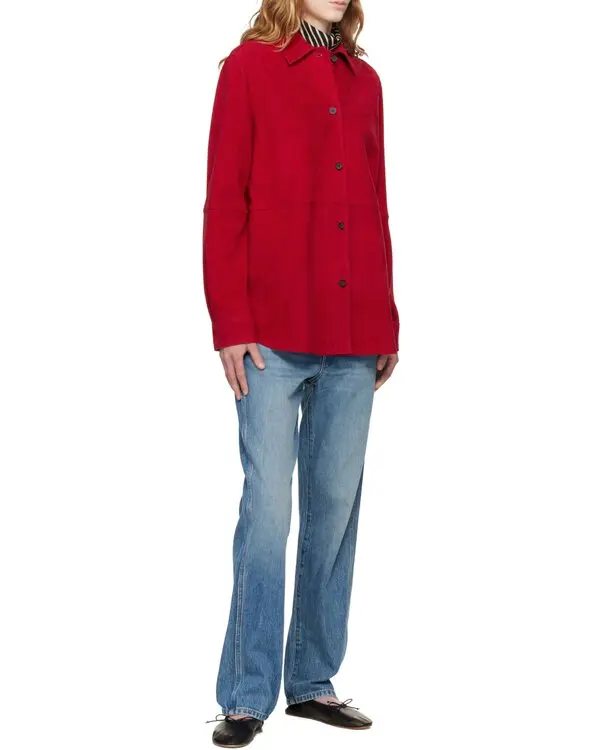 TOTEME Buttoned Suede Overshirt