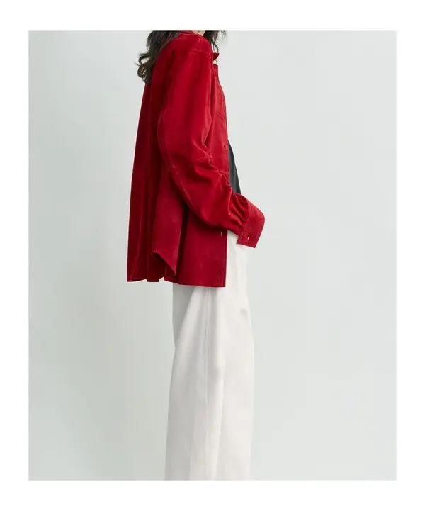 TOTEME Buttoned Suede Overshirt