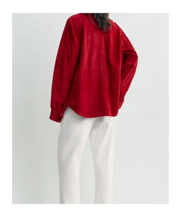 TOTEME Buttoned Suede Overshirt
