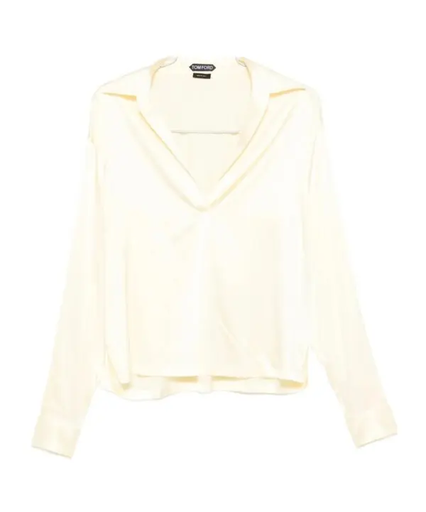 TOM FORD V-neck Long Sleeve Top - Ycm