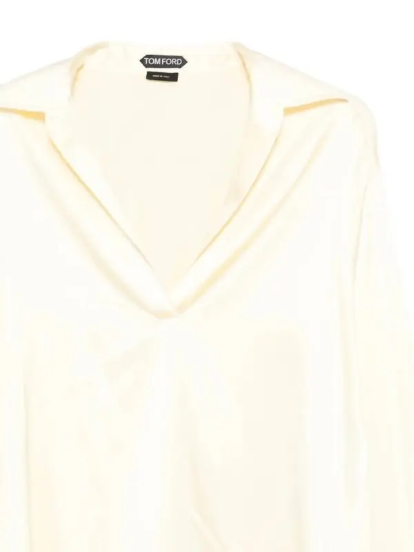 TOM FORD V-neck Long Sleeve Top - Ycm