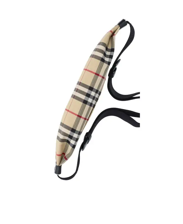 Burberry Checked Zipped Belt Bag - Nude