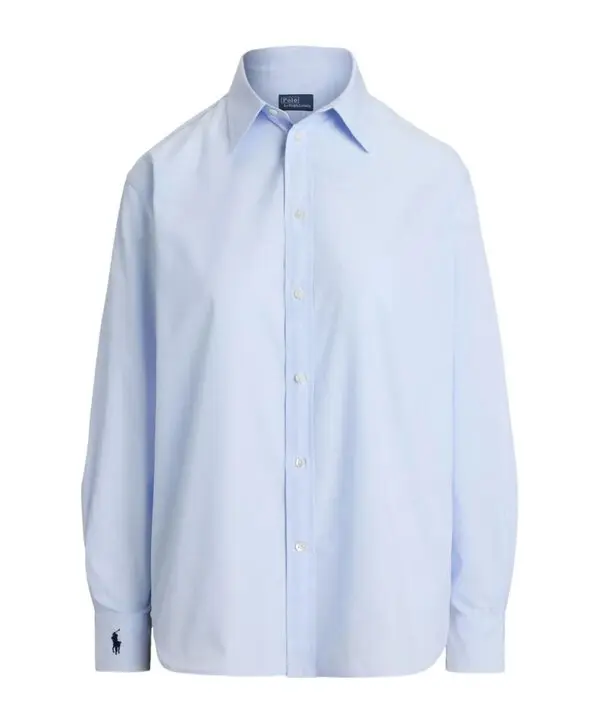 Polo Ralph Lauren Oversized Embroidered Shirt - Light Blue
