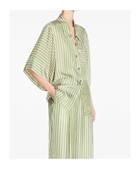 Dries Van Noten Short Sleeve Striped Shirt