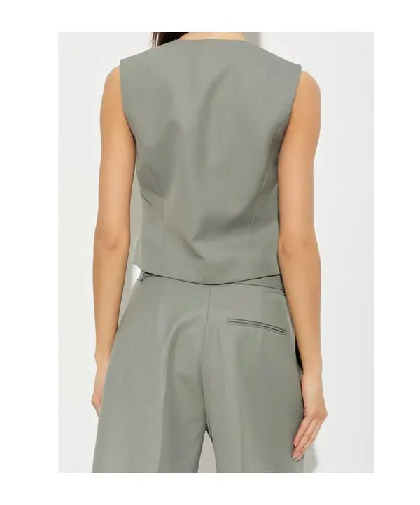 ANINE BING Mario Buttoned Vest - Grey