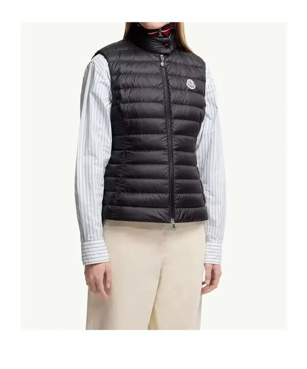 Moncler Zip-up Padded Gilet - Black