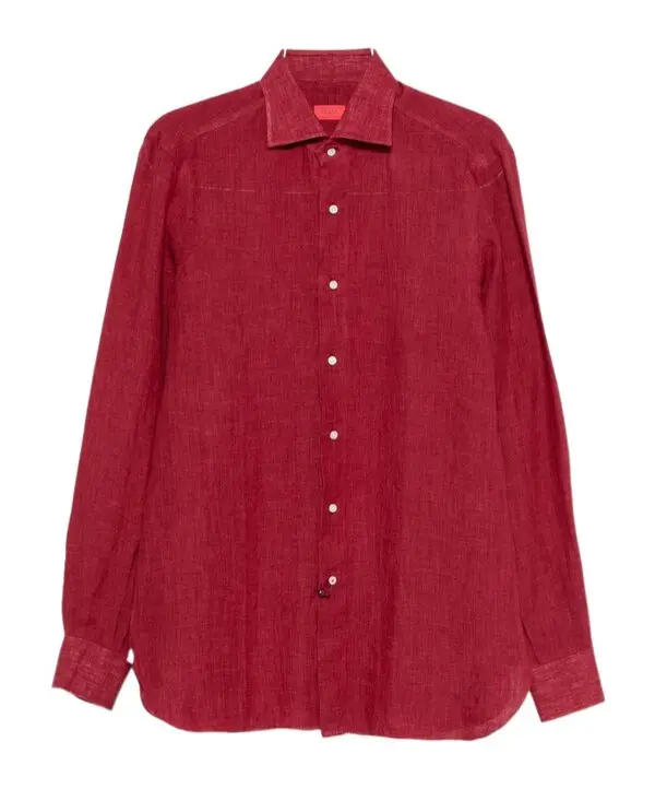 Isaia Long-sleeved Shirt - Red