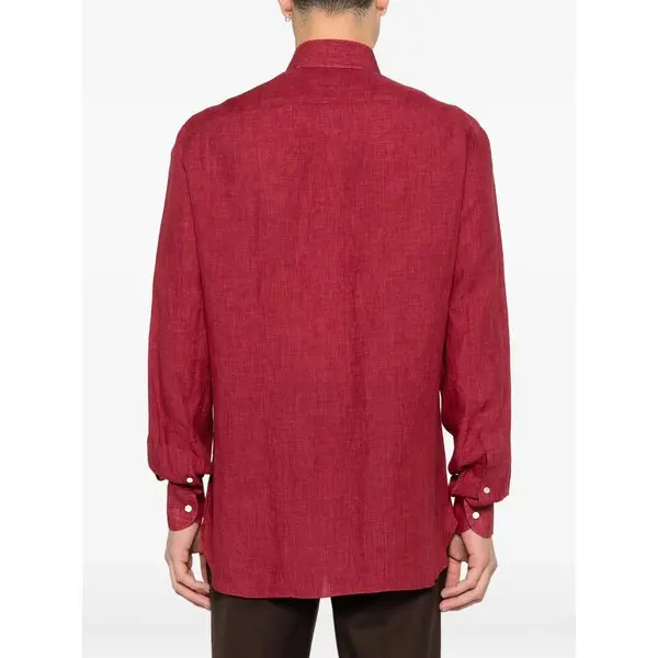 Isaia Long-sleeved Shirt - Red