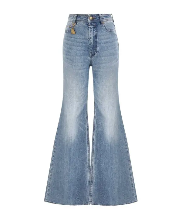 Zimmermann Charm-detail Flared Jeans - Blue
