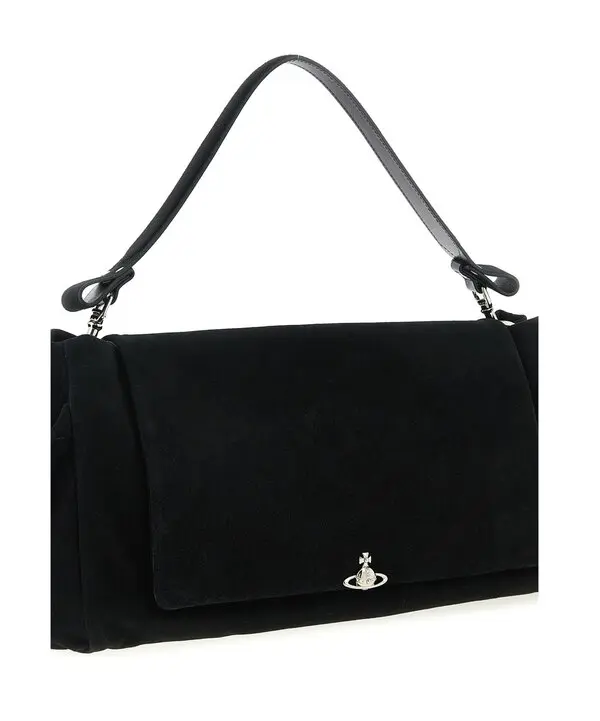 VIVIENNE WESTWOOD Logo Plaque Top Handle Shoulder Bag