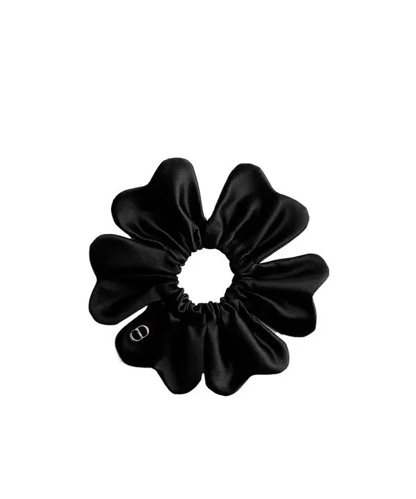 Dior Clover Hair Tie - Black
