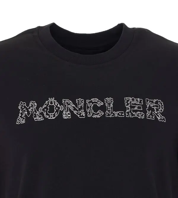 Moncler Short-sleeved Crewneck T-shirt - Black