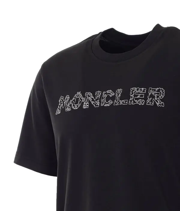 Moncler Short-sleeved Crewneck T-shirt - Black