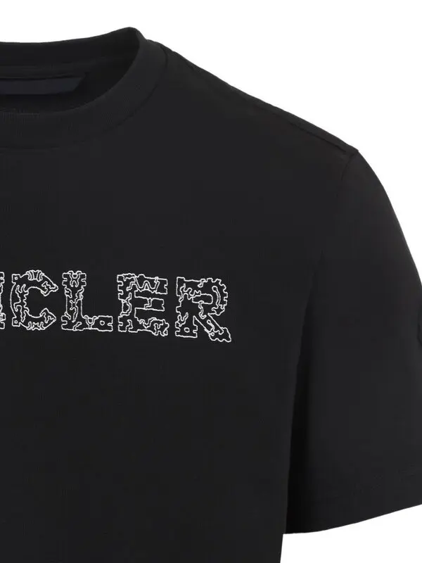 Moncler Short-sleeved Crewneck T-shirt - Black
