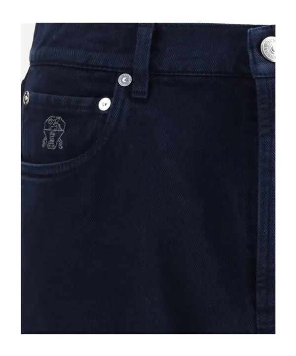 Brunello Cucinelli Iconic Fit Five-pocket Jeans - Black