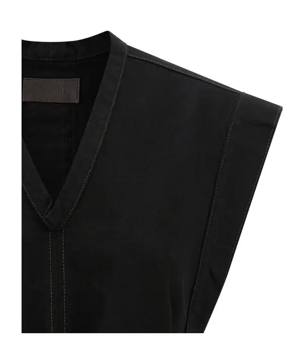 LEMAIRE Belted Chasuble Vest - Black