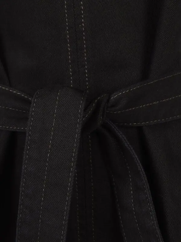 LEMAIRE Belted Chasuble Vest - Black