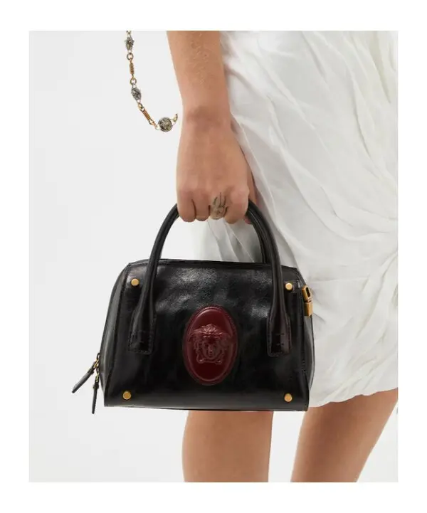 Versace Small Medusa Tote Bag - Black-brown