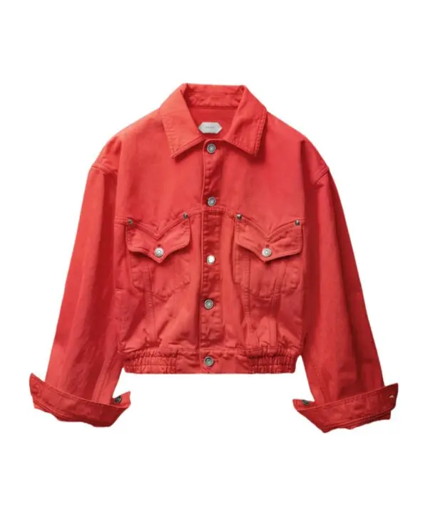 Versace Oversized Denim Jacket With Medusa Hardware