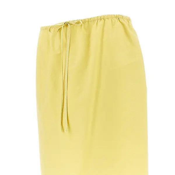 Saint Laurent Laced Half-slip Skirt - Jaune