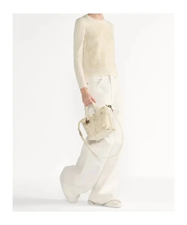 Dior Small Toujours Vertical Tote Bag - Latte