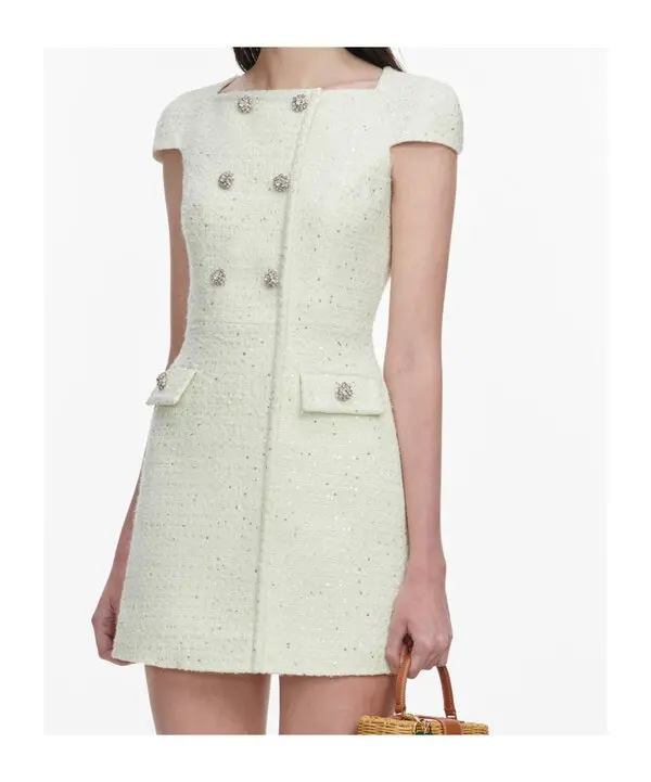 SELF-PORTRAIT Boucle Mini Dress