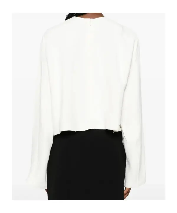 TOTEME Long Sleeve Crewneck Top