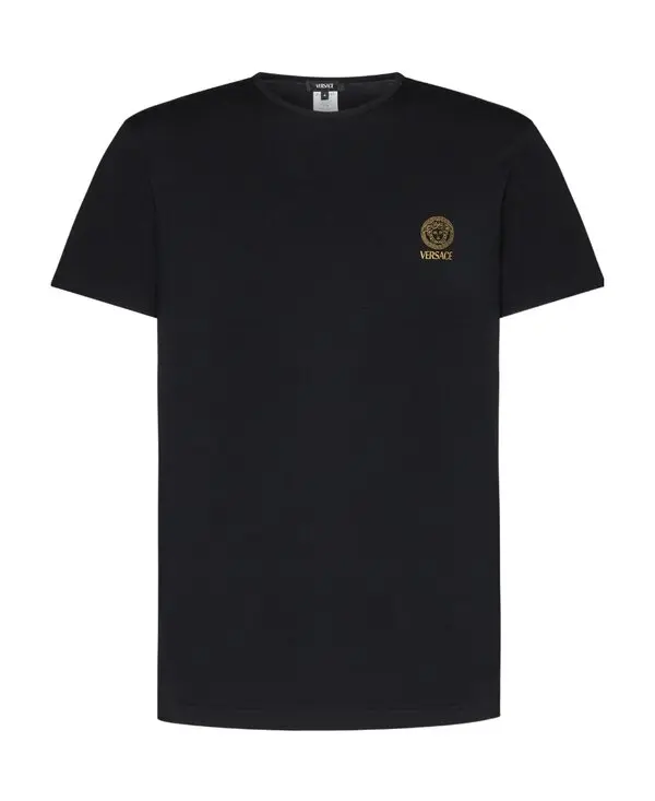 Versace Medusa-print Cotton T-shirt - Black