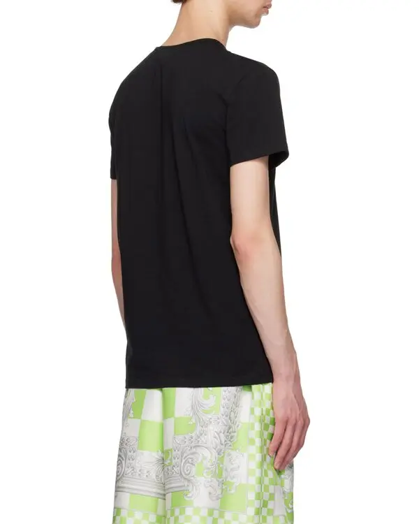 Versace Medusa-print Cotton T-shirt - Black