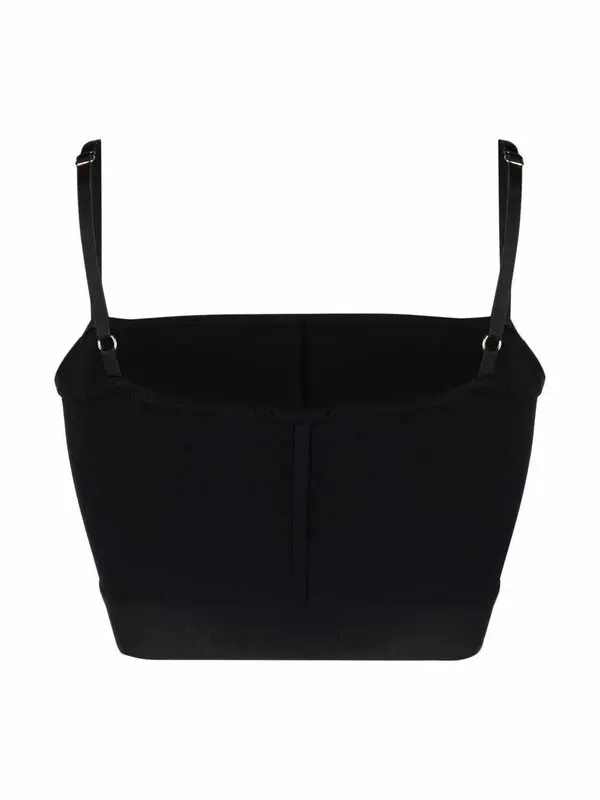 TOM FORD Logo Square-neck Bra - Black