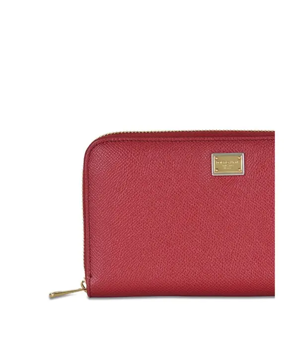 Dolce & Gabbana Logo Details Wallet - Red