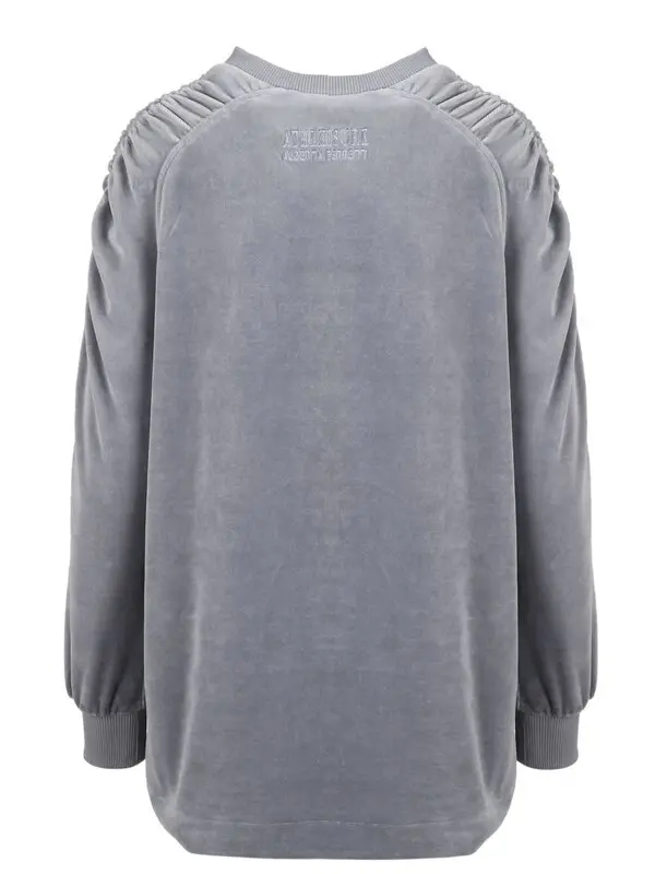 Alberta Ferretti Ruched Chenille Sweatshirt