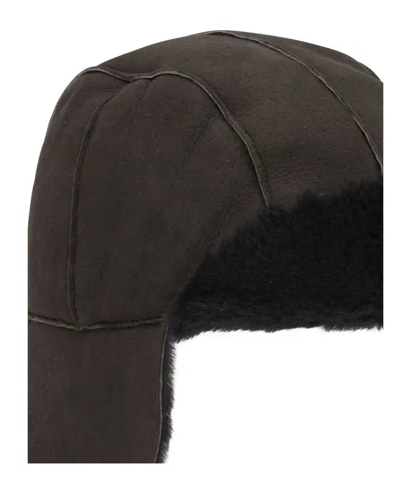 Auralee Mouton Merino Wool Trapper Hat