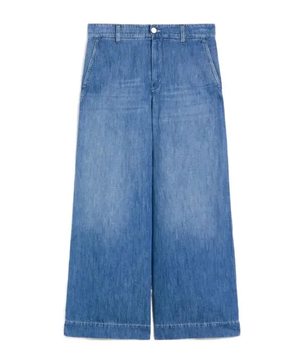 Max Mara Wide Leg Jeans - Navy