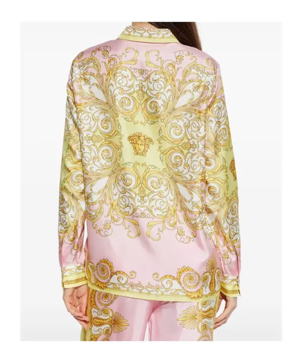 Versace Printed Long-sleeved Shirt