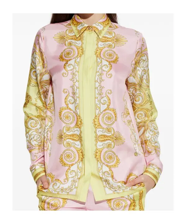 Versace Printed Long-sleeved Shirt