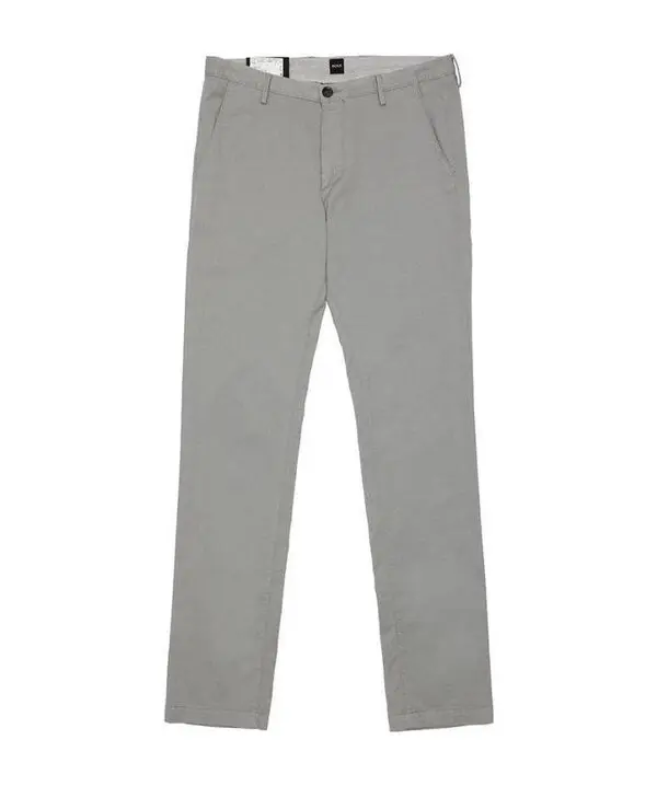 Hugo Boss Straight Leg Casual Pants - Gray