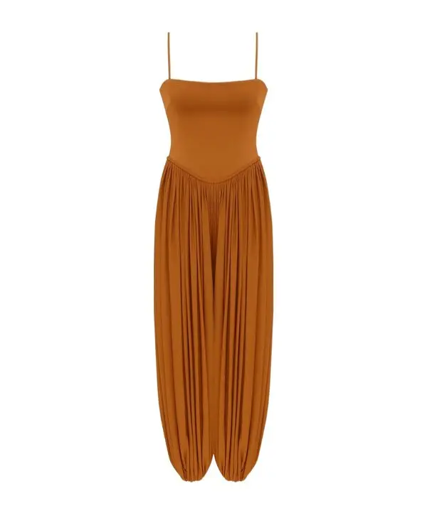 Zimmermann Luna Corset Jumpsuit - Whisky
