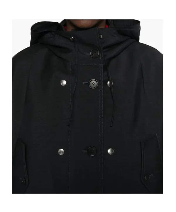 Prada Button-up Hooded Jacket