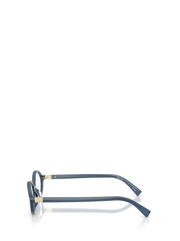Miu Miu Oval Full Rim Eyeglasses - Gray