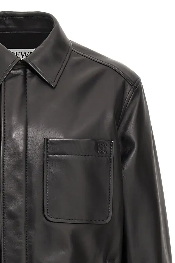 Loewe Logo Debossed Overshirt