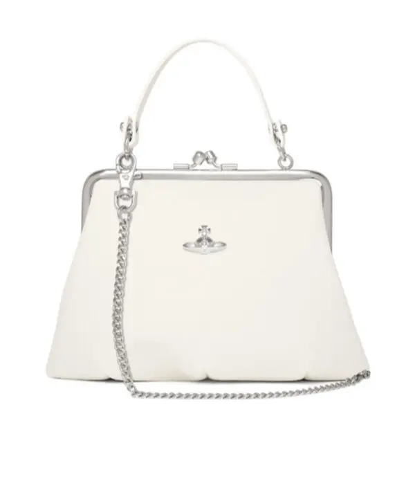 VIVIENNE WESTWOOD Granny Frame Purse - Off White