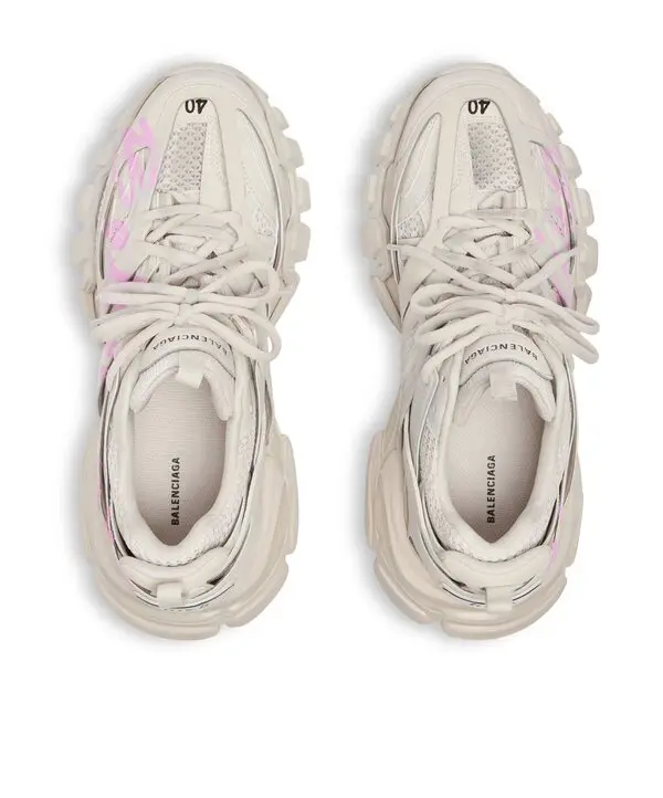 Balenciaga Track Sneakers - Beige/pink