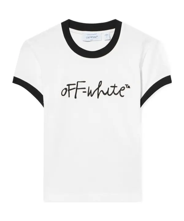 Off-White Crewneck Short-sleeved T-shirt - Black/white