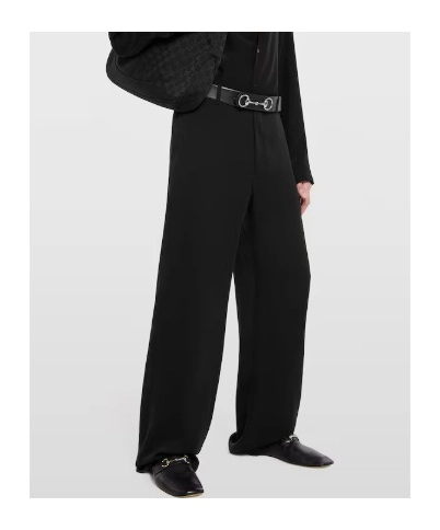 Gucci Silk Satin Georgette Pants
