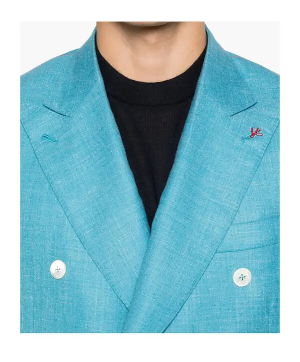 Isaia Long-sleeved Double-breasted Blazer