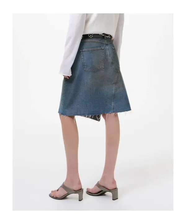 Our Legacy Midi A-line Denim Skirt