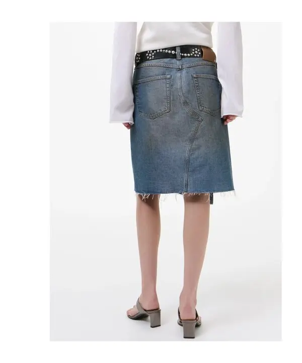 Our Legacy Midi A-line Denim Skirt