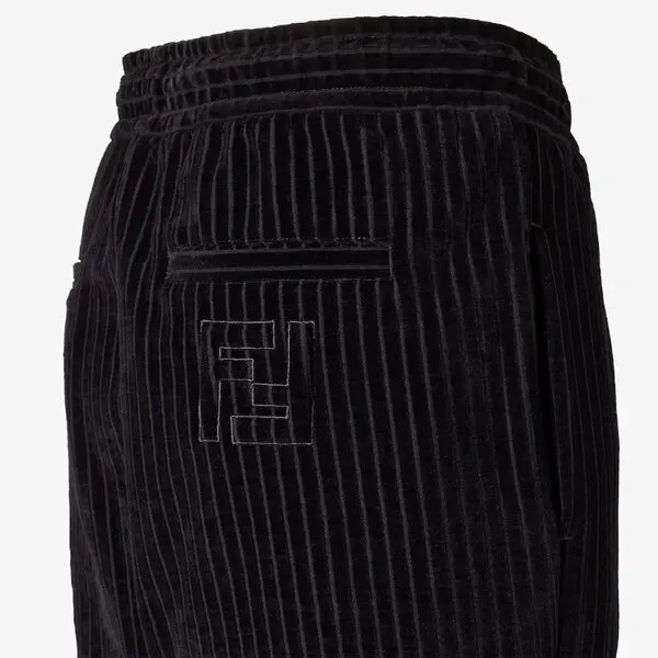 Fendi Velvet Striped Joggers