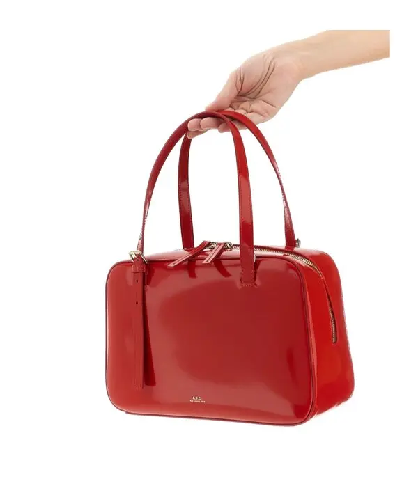 A.p.c. Zipped Top Handle Tote Bag